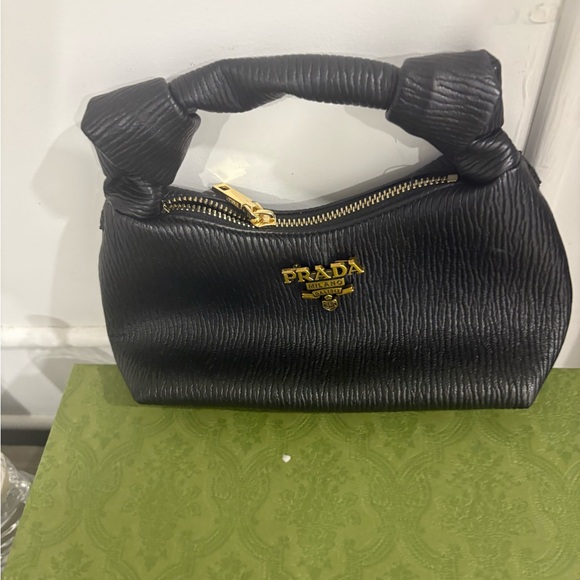 Prada | Bags | Vintage Prada Small Black Evening Bag | Poshmark